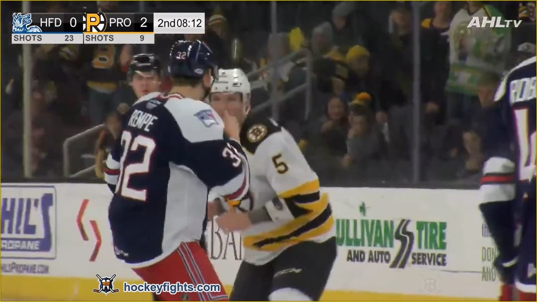 Matt Rempe vs. Ryan Reaves, March 2, 2024 - New York Rangers vs ...