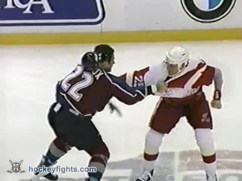 Darren McCarty vs. Matthew Barnaby, March 25, 2004 - Detroit Red Wings ...