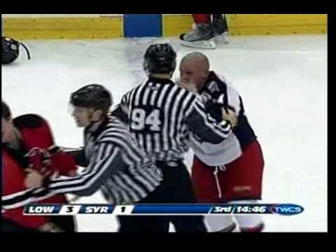 Jon Mirasty vs. Jeremy Yablonski, December 14, 2007 - Syracuse Crunch ...