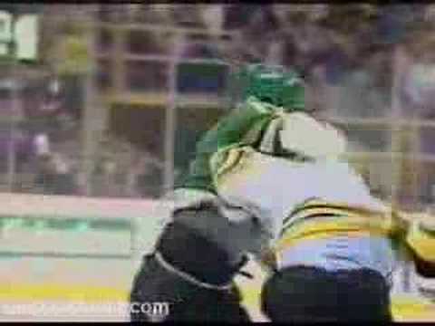 Cam Neely vs. Lindy Ruff, April 9, 1988 - Boston Bruins vs. Buffalo ...