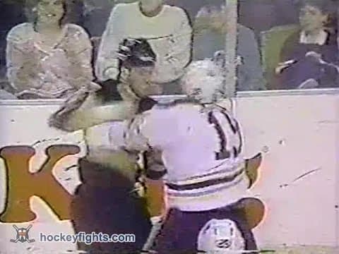 Kevin Maguire vs. Jay Miller, April 7, 1988 - Buffalo Sabres vs. Boston ...