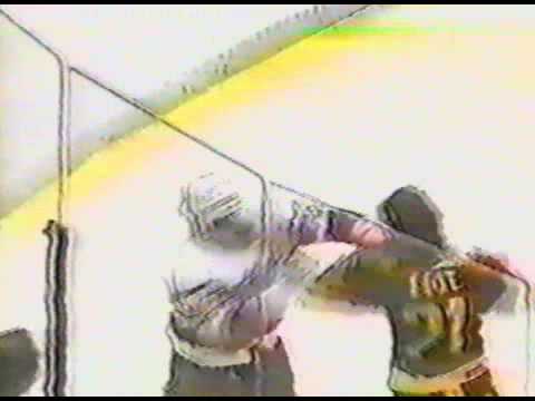 Craig Coxe vs. Bob Probert, November 19, 1987 - Vancouver Canucks vs ...