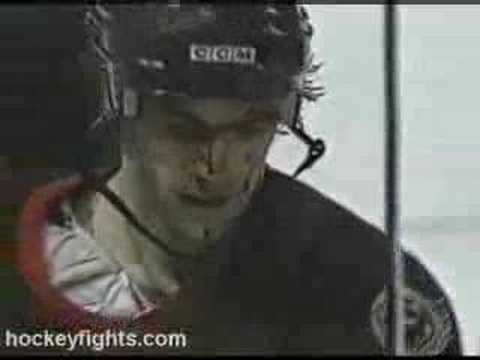 Mick Vukota vs. Al Secord, November 30, 1989 - New York Islanders vs ...