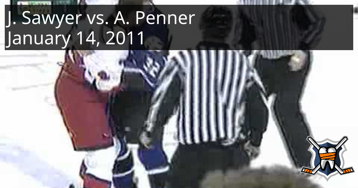 Justin Sawyer vs. Alex Penner, January 14, 2011 - Odessa Jackalopes vs ...