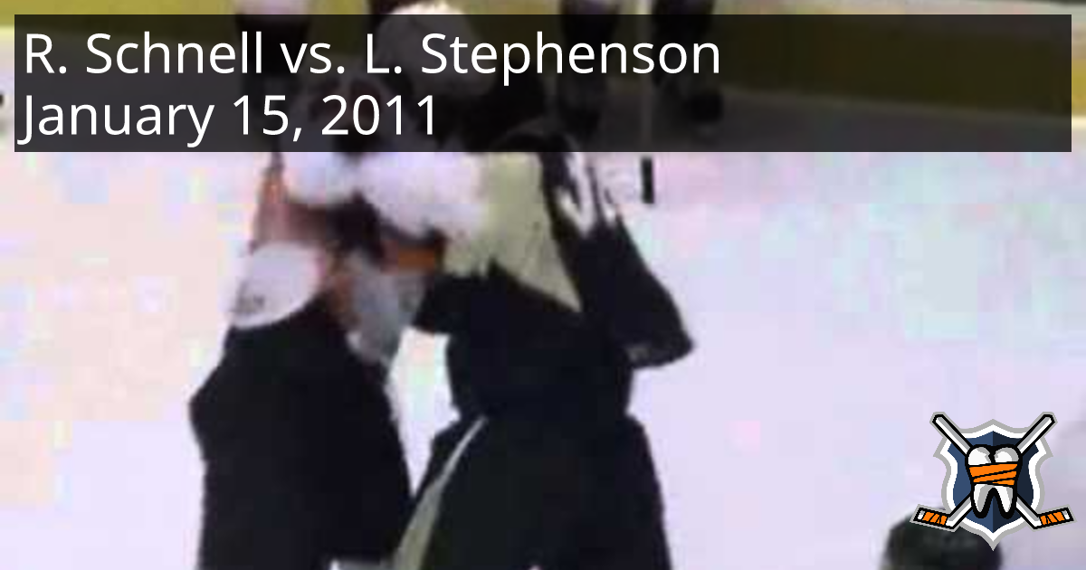 Ryan Schnell vs. Logan Stephenson, January 15, 2011 - Wilkes-Barre ...