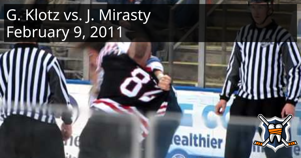 Garrett Klotz vs. Jon Mirasty, February 9, 2011 - Bloomington ...