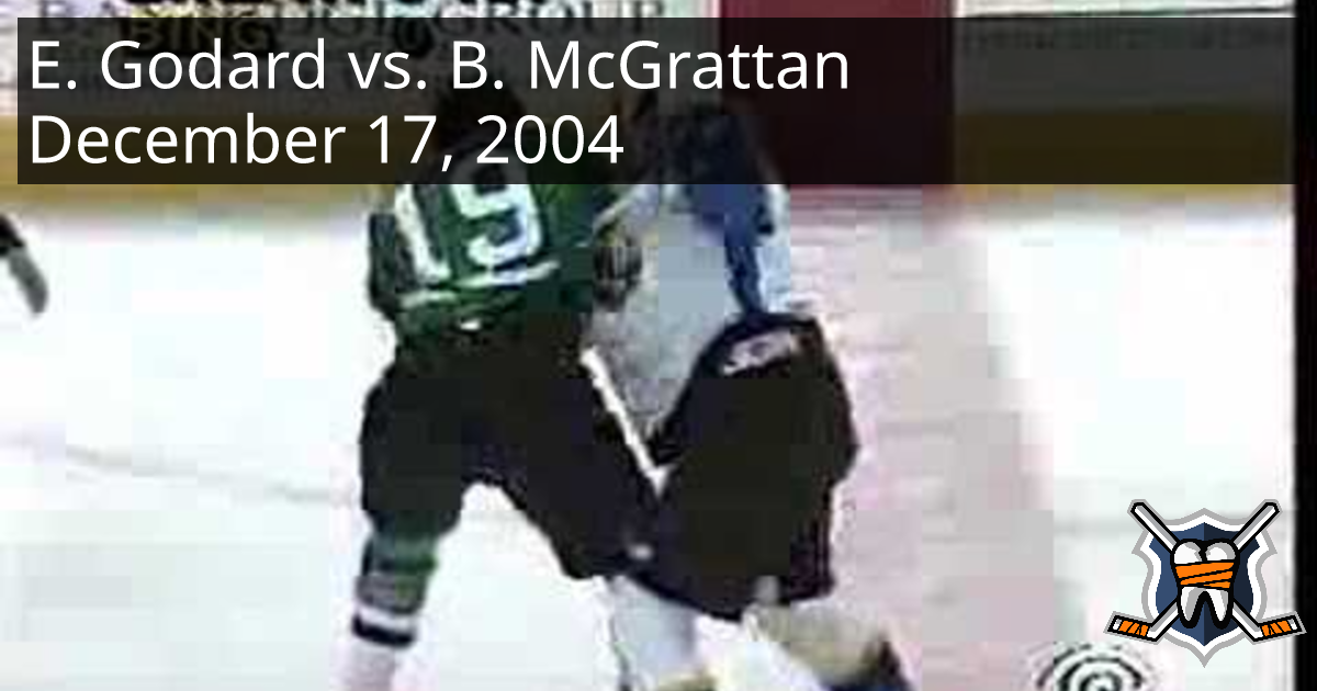 Eric Godard vs. Brian McGrattan, December 17, 2004 - Bridgeport Sound ...