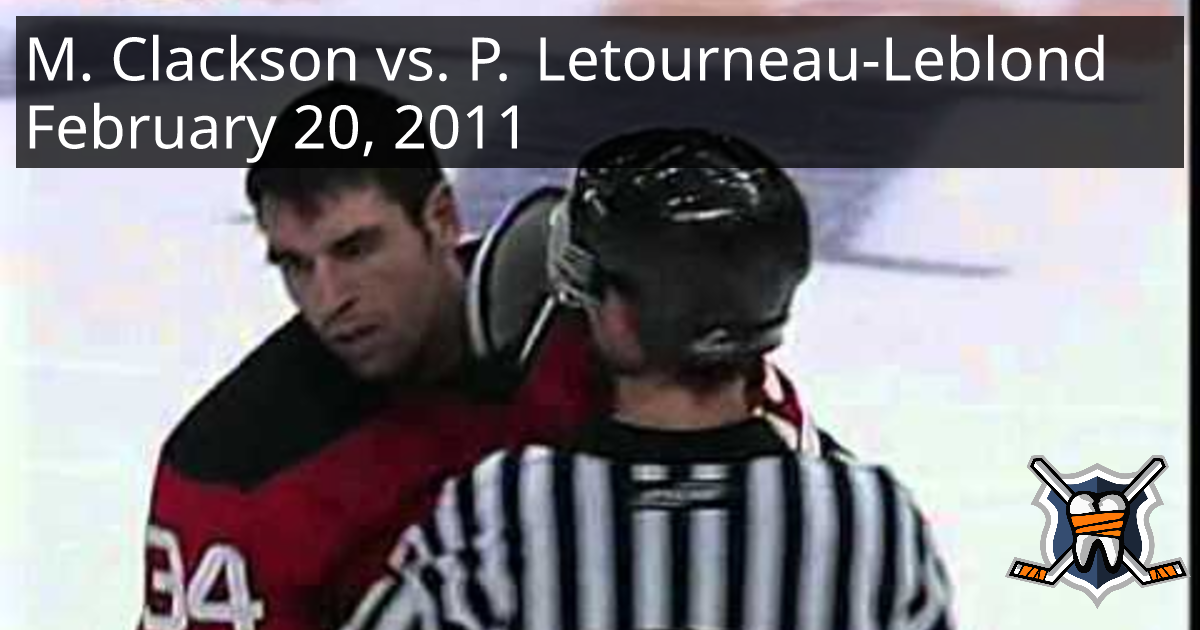 Matthew Clackson vs. Pierre-Luc Letourneau-Leblond, February 20, 2011 ...