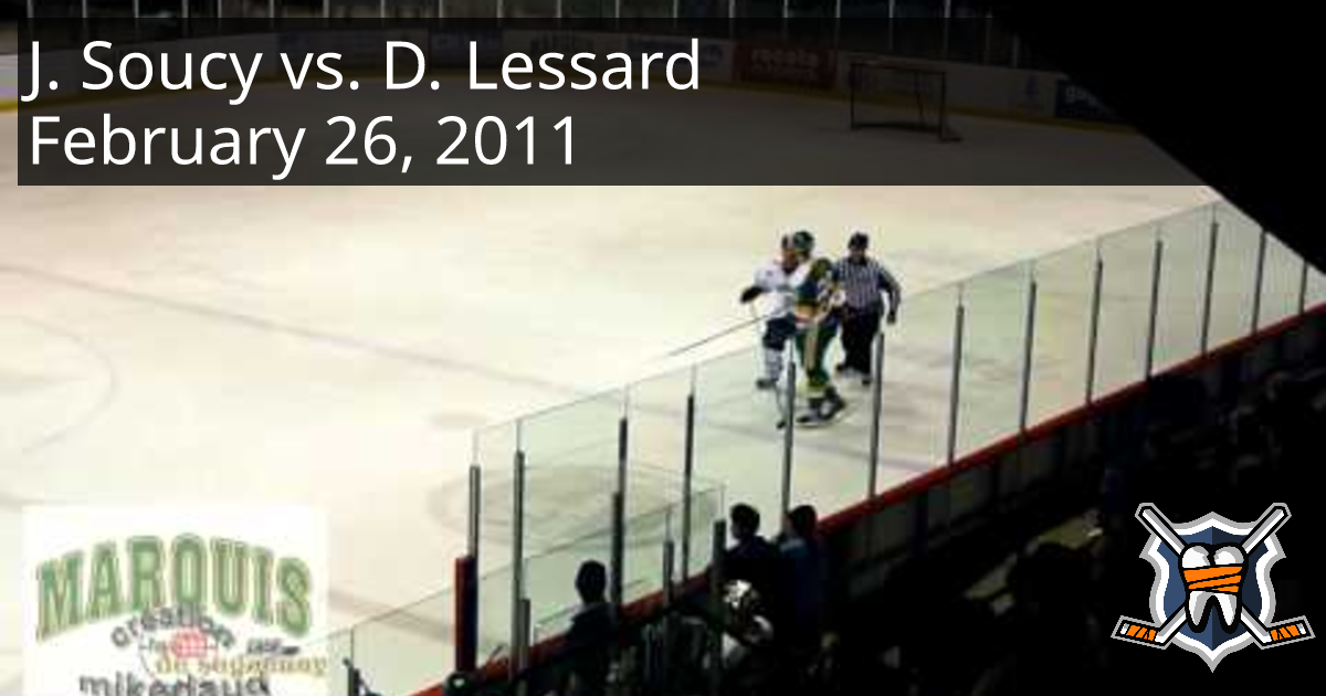 Jean-Francois Soucy vs. Dannick Lessard, February 26, 2011 - 3L de ...