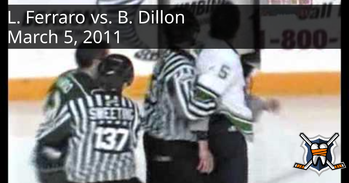 Landon Ferraro vs. Brenden Dillon, March 5, 2011 - Everett Silvertips ...