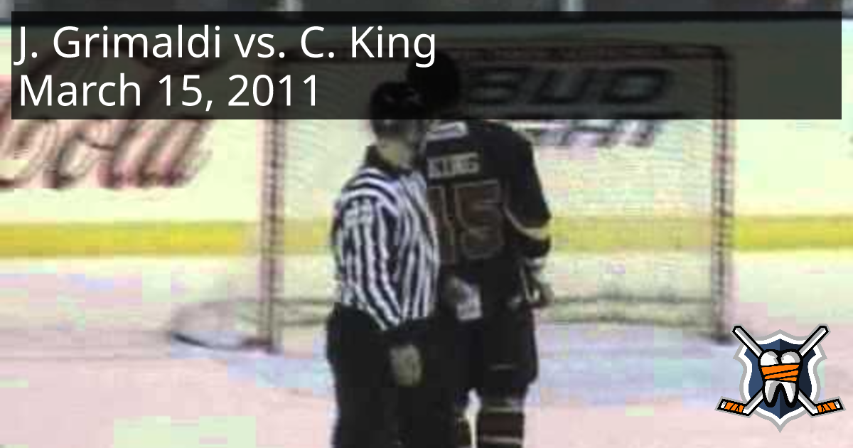 Joe Grimaldi vs. Colt King, March 15, 2011 - Colorado Eagles vs. Rapid ...