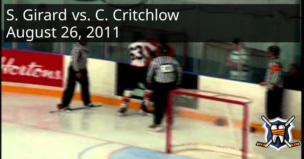 Sean Girard vs. Cameron Critchlow, August 26, 2011 - Acadie-Bathurst ...