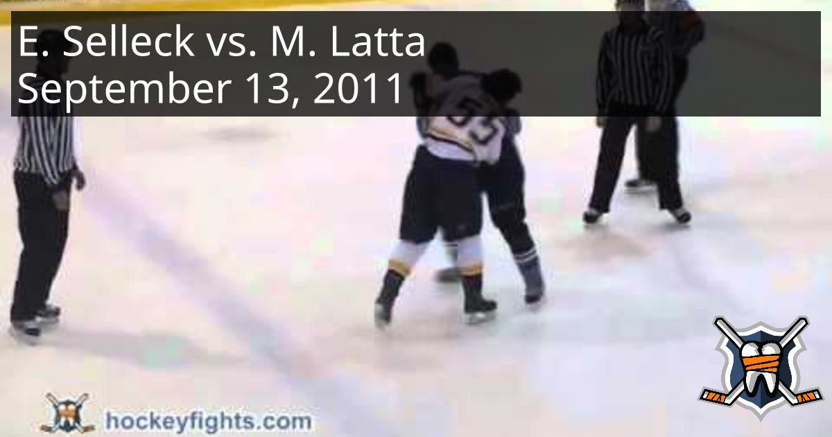 Eric Selleck vs. Michael Latta, September 13, 2011 - Florida Panthers ...