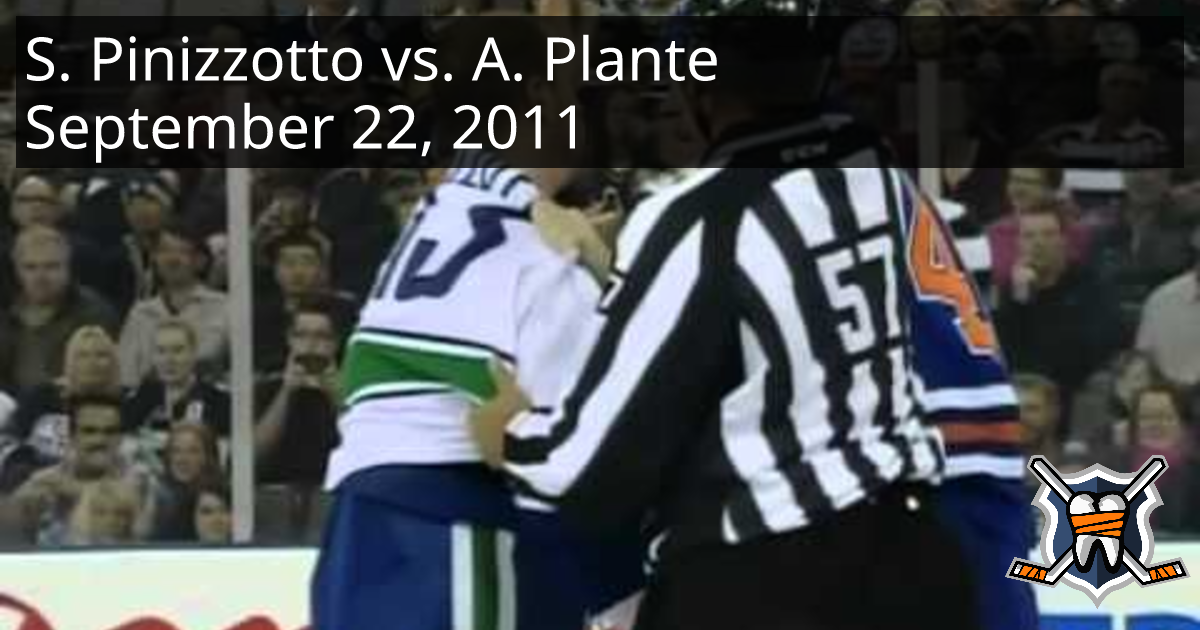 Steve Pinizzotto vs. Alex Plante, September 22, 2011 - Vancouver ...