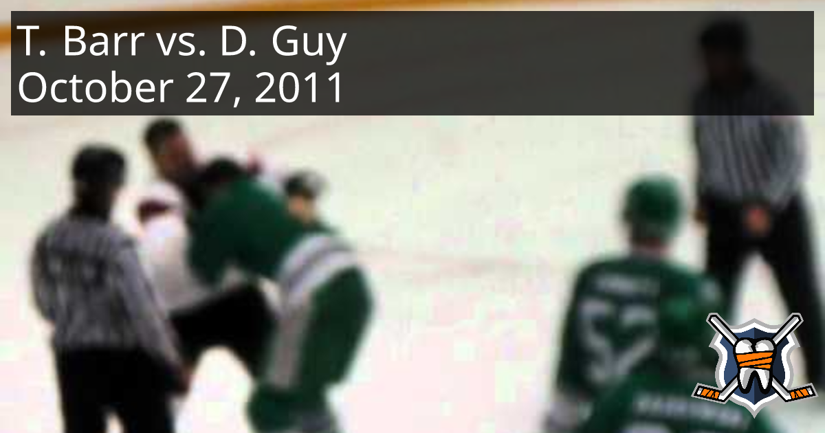 Tyler Barr vs. Devin Guy, October 27, 2011 - New Jersey Outlaws vs ...