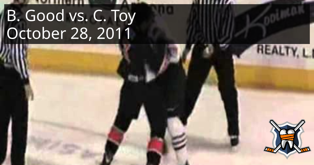 Brad Good vs. Corey Toy, October 28, 2011 - Missouri Mavericks vs ...