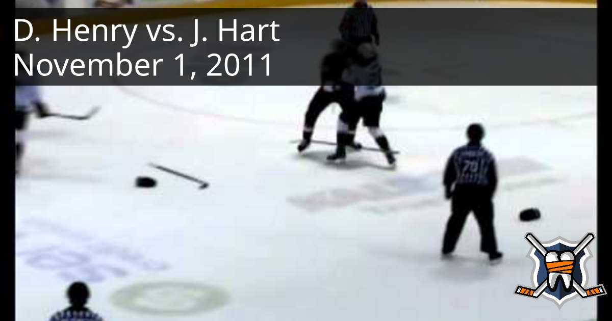 Darian Henry vs. Jayden Hart, November 1, 2011 - Everett Silvertips vs ...