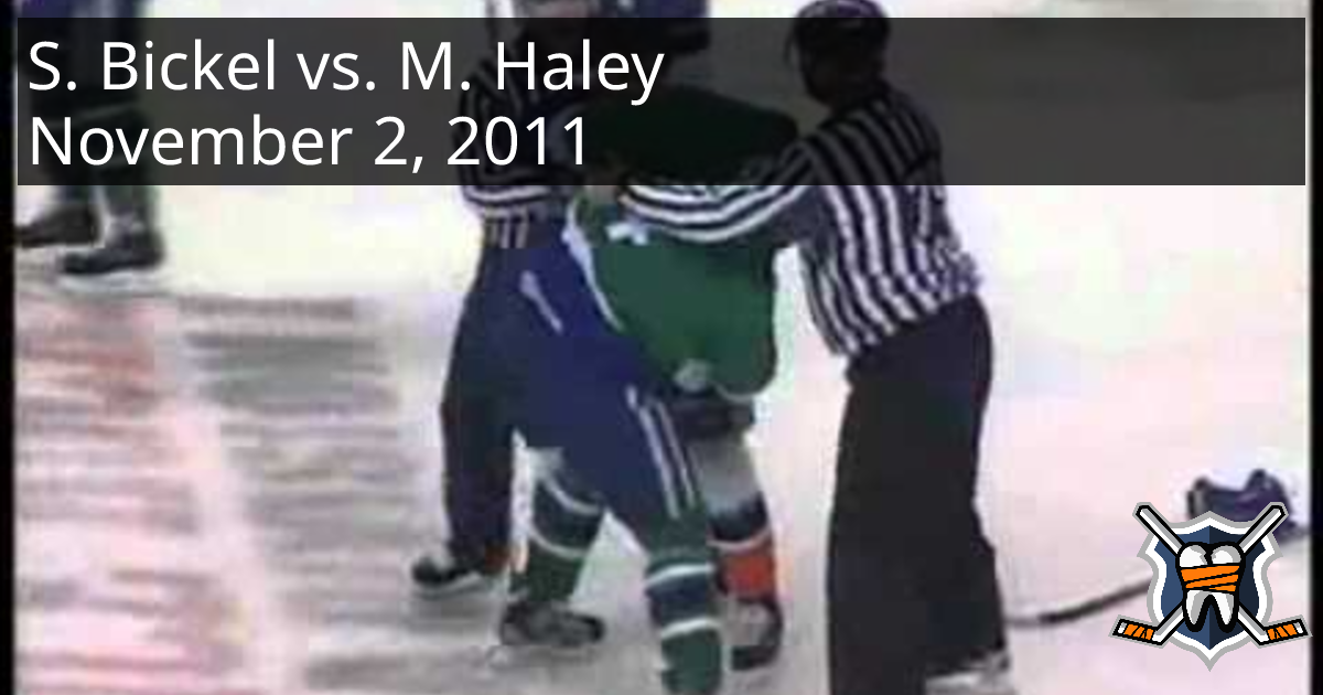 Stu Bickel vs. Micheal Haley, November 2, 2011 - Hartford Wolf Pack vs ...
