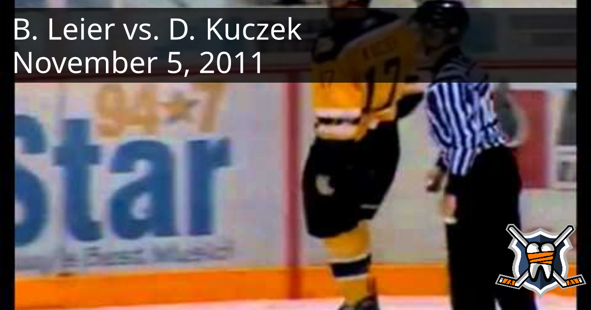 Boston Leier vs. Dylan Kuczek, November 5, 2011 - Medicine Hat Tigers ...