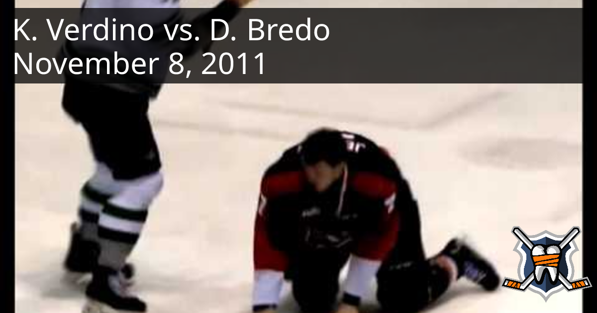 Kyle Verdino vs. Dylan Bredo, November 8, 2011 - Seattle Thunderbirds ...