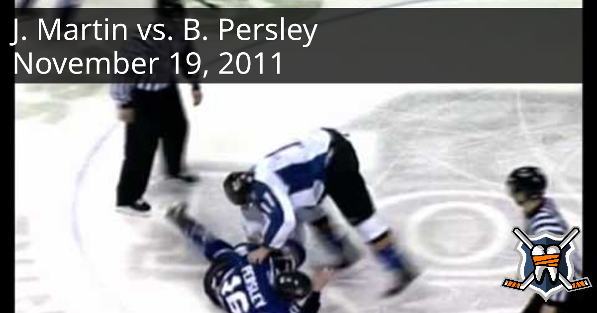 Jonathon Martin vs. Brendan Persley, November 19, 2011 - Kootenay Ice ...