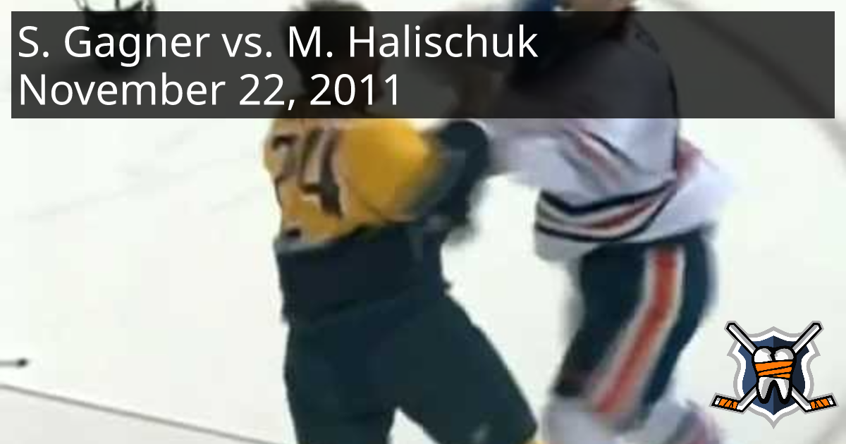 Sam Gagner vs. Matt Halischuk, November 22, 2011 - Edmonton Oilers vs ...