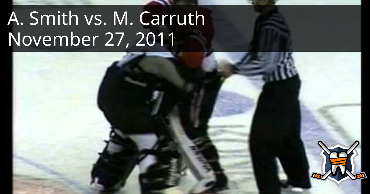 Austin Smith vs. Mac Carruth, November 27, 2011 - Swift Current Broncos ...