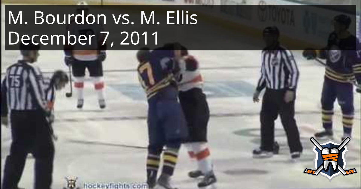 Marc-Andre Bourdon vs. Matt Ellis, December 7, 2011 - Philadelphia ...