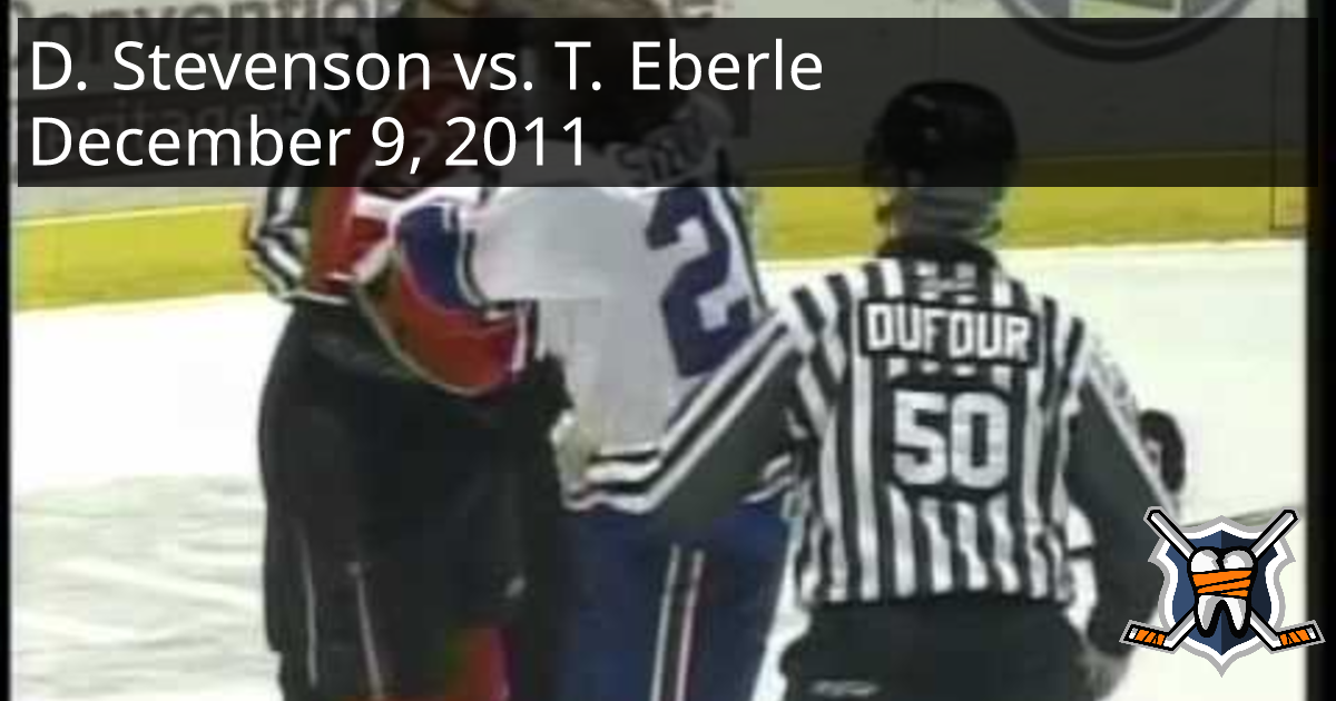 Dyson Stevenson vs. Tanner Eberle, December 9, 2011 - Regina Pats vs ...