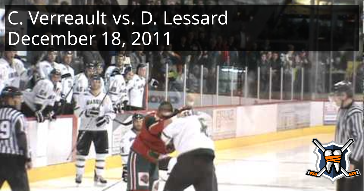 Cedric Verreault vs. Dannick Lessard, December 18, 2011 - Marquis de ...
