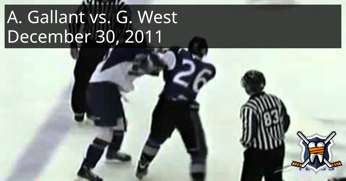 Alex Gallant vs. Grant West, December 30, 2011 - Charlottetown ...