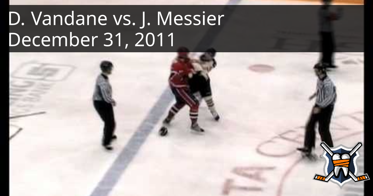 Davis Vandane vs. Jordan Messier, December 31, 2011 - Spokane Chiefs vs ...