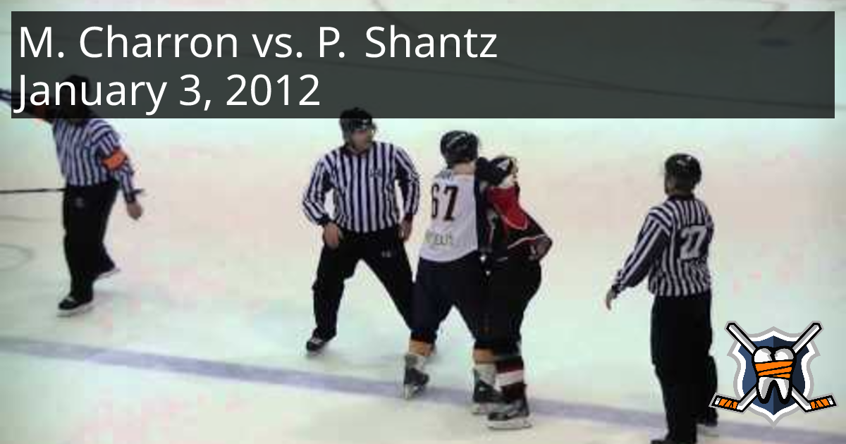 Maxime Charron vs. Paul Shantz, January 3, 2012 - Éperviers de Sorel ...