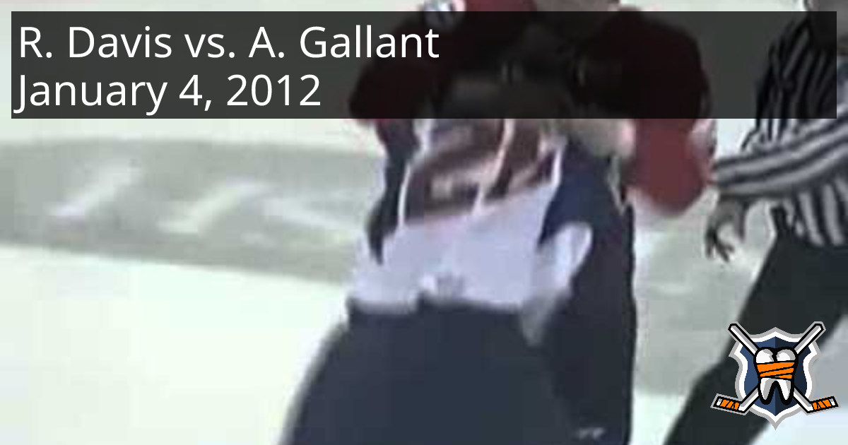 Robert Davis vs. Alex Gallant, January 4, 2012 - Acadie-Bathurst Titan ...