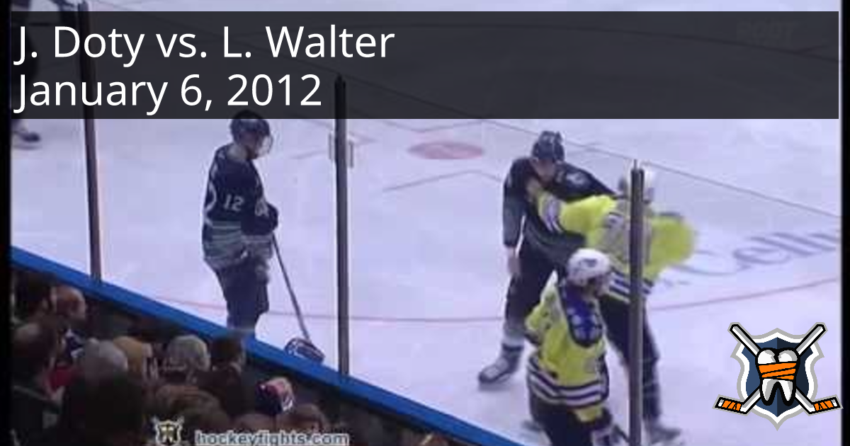 Jacob Doty vs. Lukas Walter, January 6, 2012 - Seattle Thunderbirds vs ...