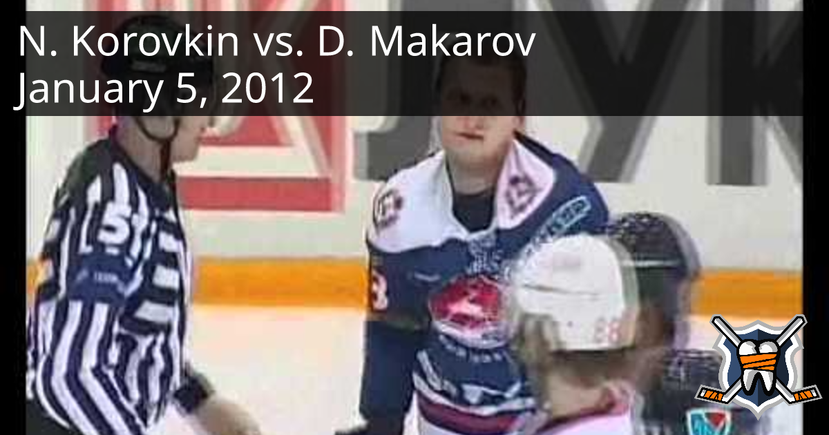 Nikita Korovkin vs. Dmitry Makarov, January 5, 2012 - Vityaz Chekhov vs. Torpedo Nizhny Novgorod ...