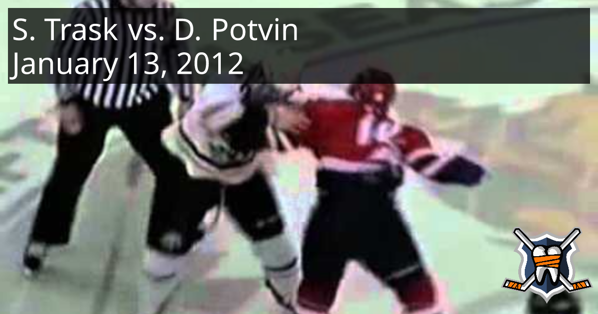 Scott Trask vs. Dany Potvin, January 13, 2012 - Moncton Wildcats vs ...