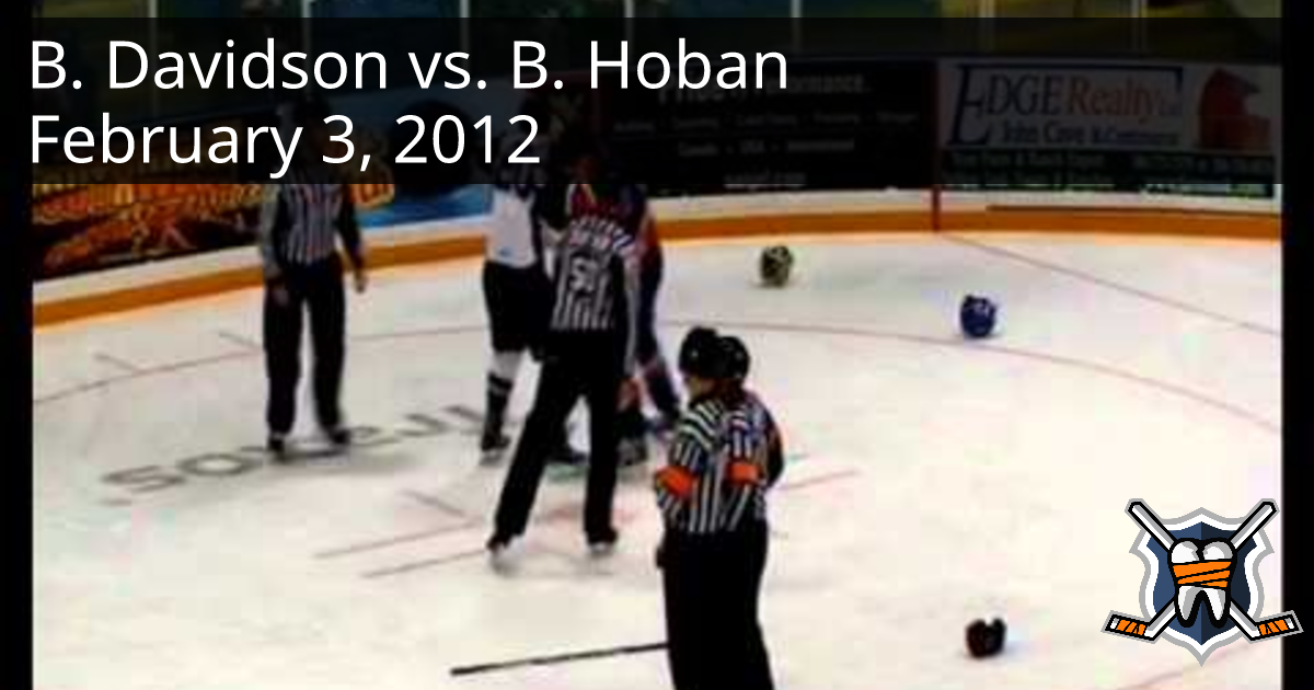 Brandon Davidson vs. Brad Hoban, February 3, 2012 - Regina Pats vs ...