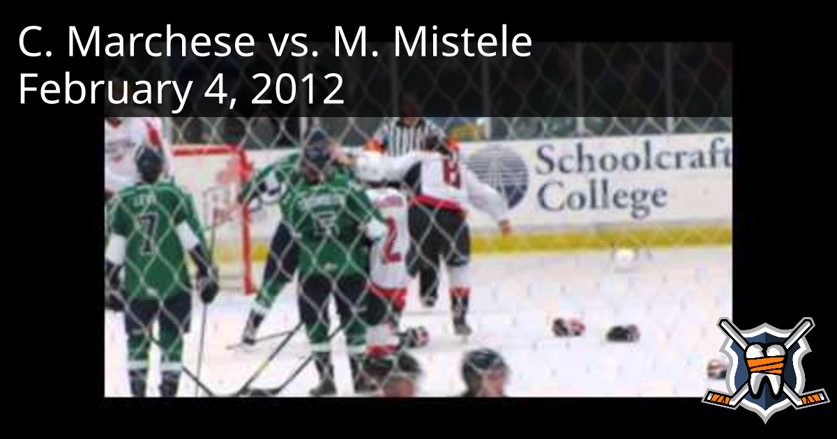 Chris Marchese vs. Matthew Mistele, February 4, 2012 - Windsor ...