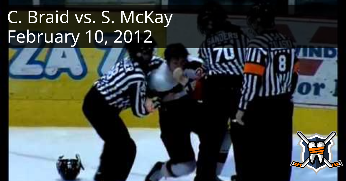 Chance Braid vs. Scott McKay, February 10, 2012 - Prince Albert Raiders ...