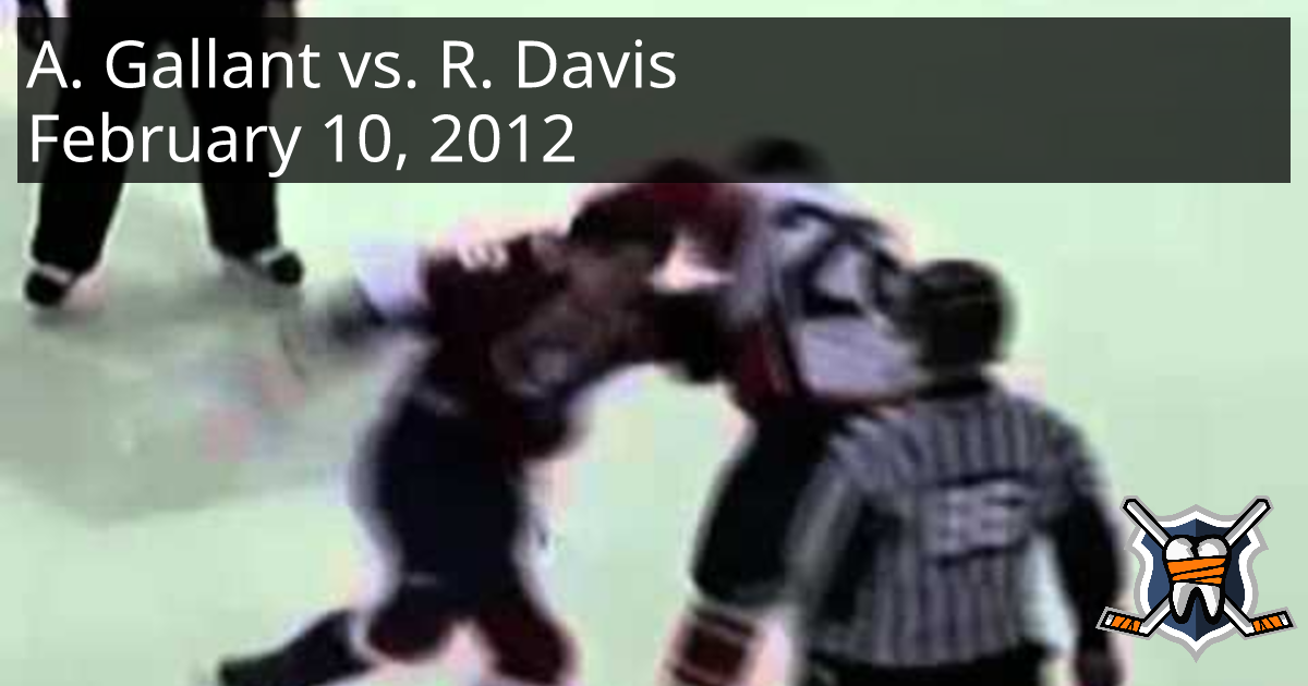 Alex Gallant vs. Robert Davis, February 10, 2012 - Charlottetown ...