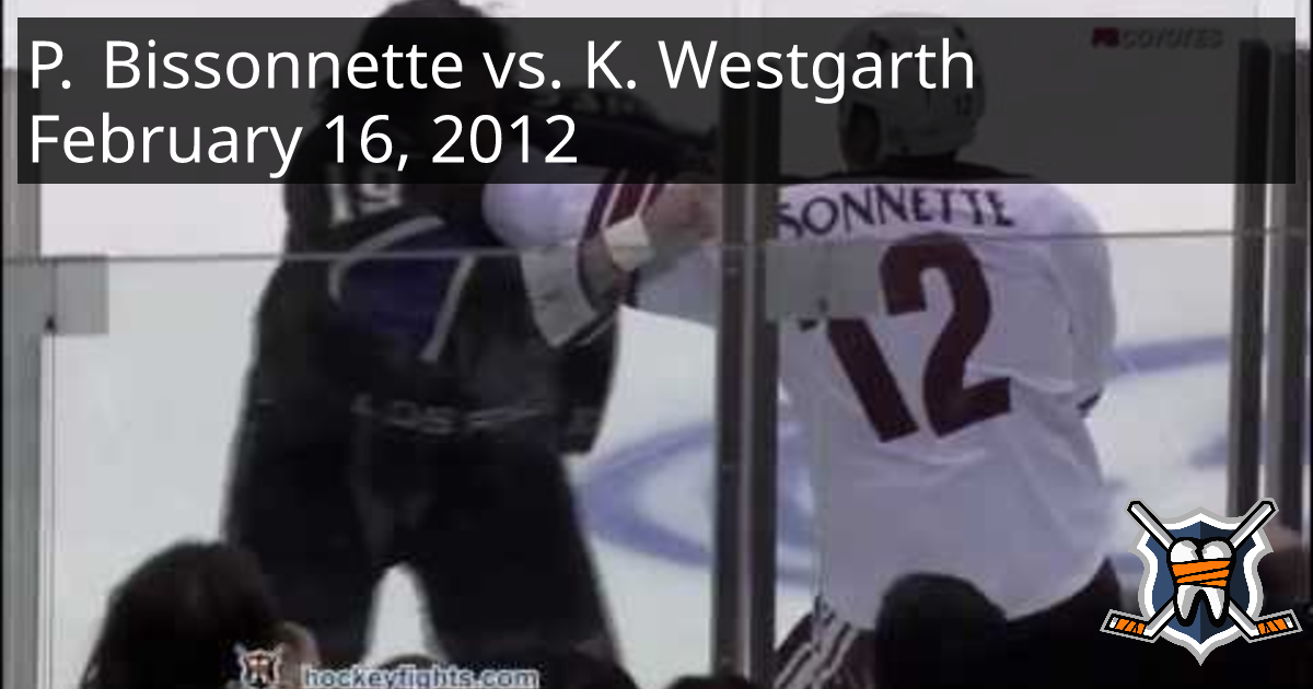 Paul Bissonnette vs. Kevin Westgarth, February 16, 2012 - Arizona ...