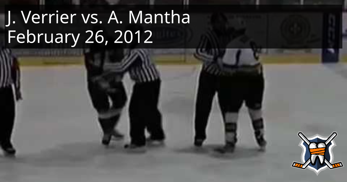 Jerome Verrier vs. Anthony Mantha, February 26, 2012 - Drummondville ...