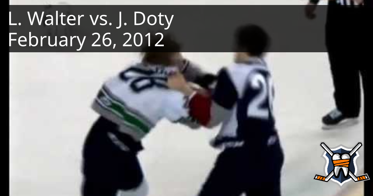 Lukas Walter vs. Jacob Doty, February 26, 2012 - Tri-City Americans vs ...
