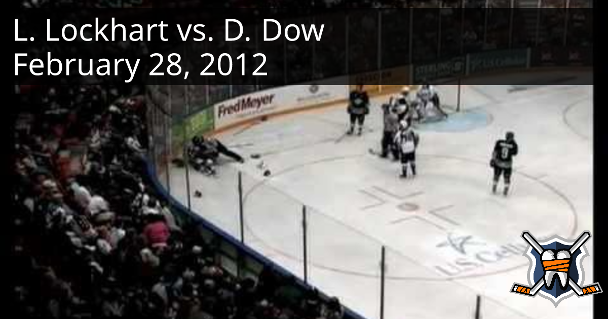 Luke Lockhart vs. Drydn Dow, February 28, 2012 - Seattle Thunderbirds ...