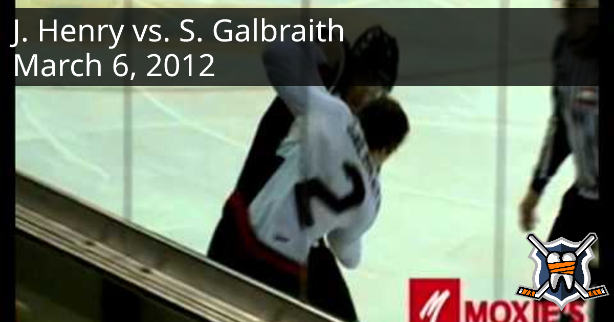 James Henry vs. Spencer Galbraith, March 6, 2012 - Moose Jaw Warriors ...