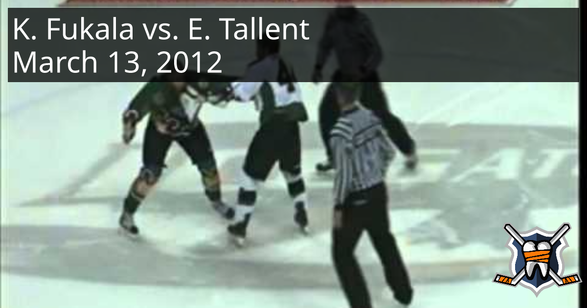 Kevin Fukala vs. Eric Tallent, March 13, 2012 - Mississippi RiverKings ...