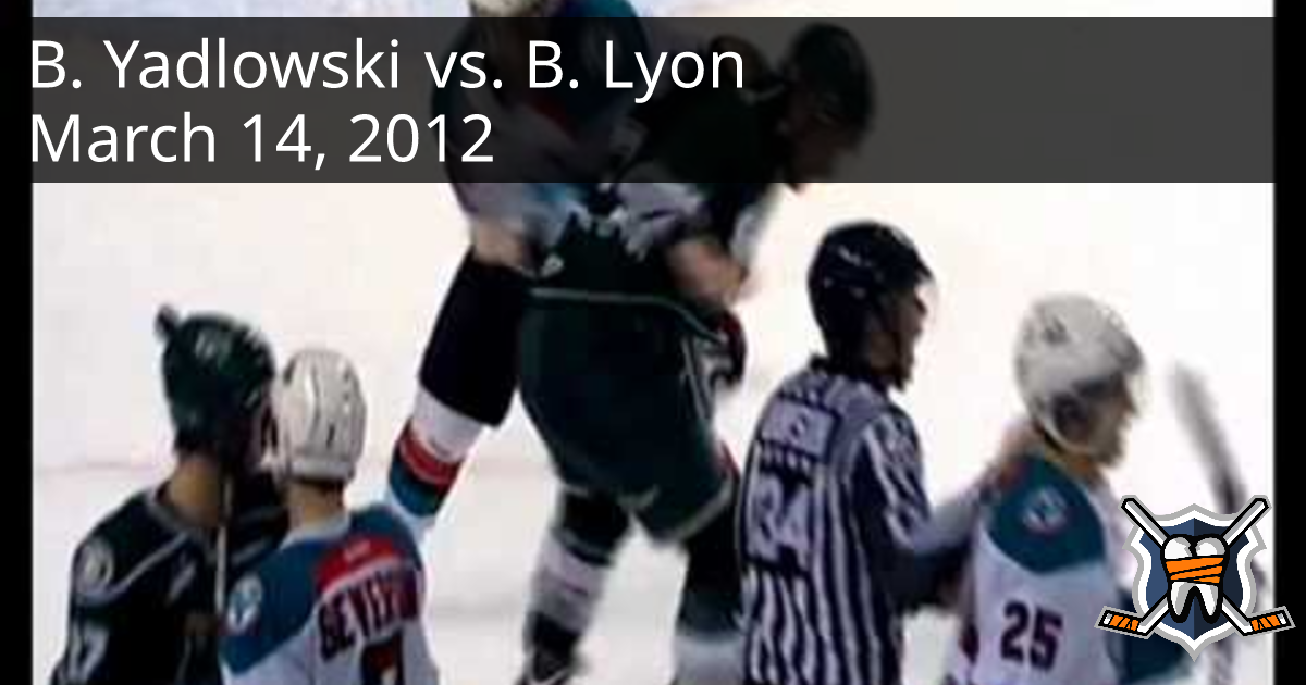Brennan Yadlowski vs. Brett Lyon, March 14, 2012 - Everett Silvertips vs. Kelowna Rockets ...