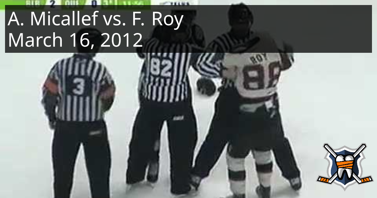 Alex Micallef vs. Frederick Roy, March 16, 2012 - Blainville-Boisbriand ...