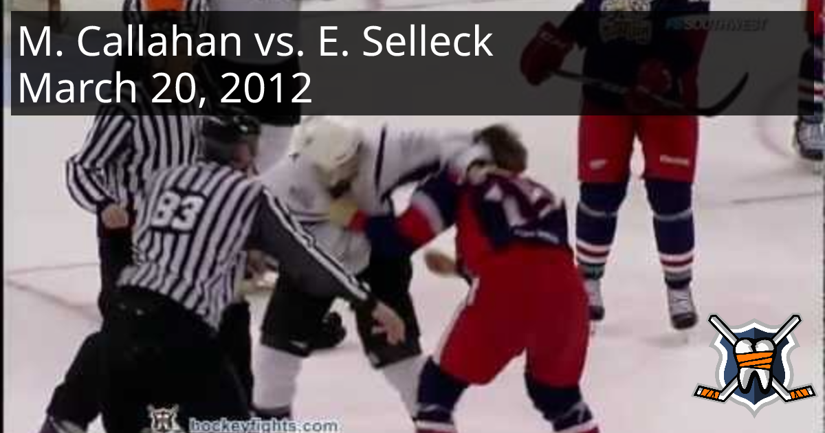 Mitchell Callahan vs. Eric Selleck, March 20, 2012 - Grand Rapids ...